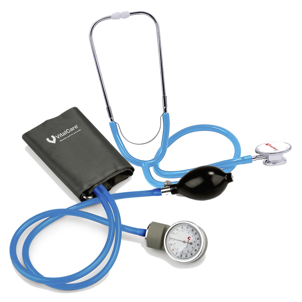 Kit Esfigmomanómetro + Estetoscopio Doble – VitalCare