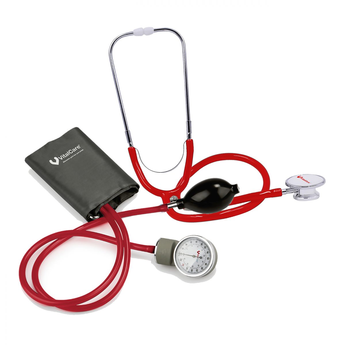 Kit Esfigmomanómetro + Estetoscopio Doble – VitalCare